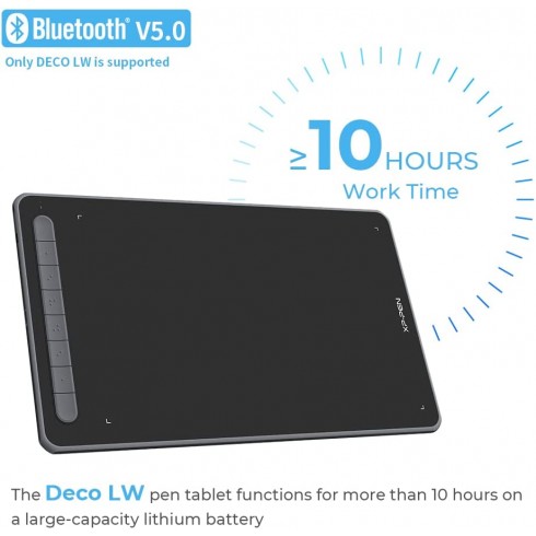 Xp pen Wireless Drawing Tablet Deco LW 10" Bluetooth
