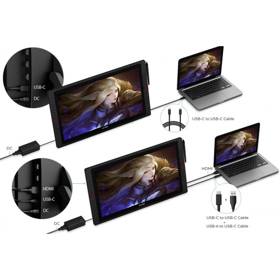 XP Pen Artist24 Pro Drawing Pen Display Graphics Tablet 23.8 Inch Screen