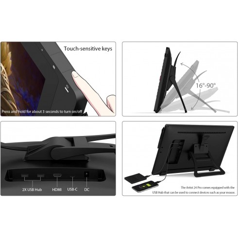 XP Pen Artist24 Pro Drawing Pen Display Graphics Tablet 23.8 Inch Screen