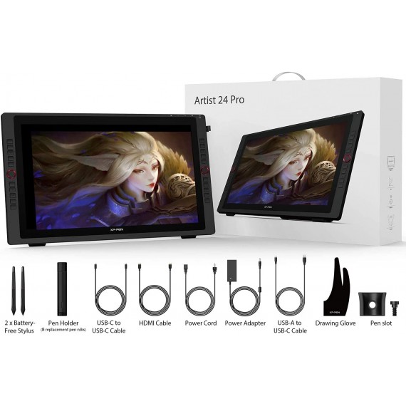 XP Pen Artist24 Pro Drawing Pen Display Graphics Tablet 23.8 Inch Screen