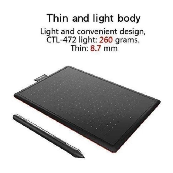 One by Wacom CTL-472 Small Creative Pen tablet واكم تابلت