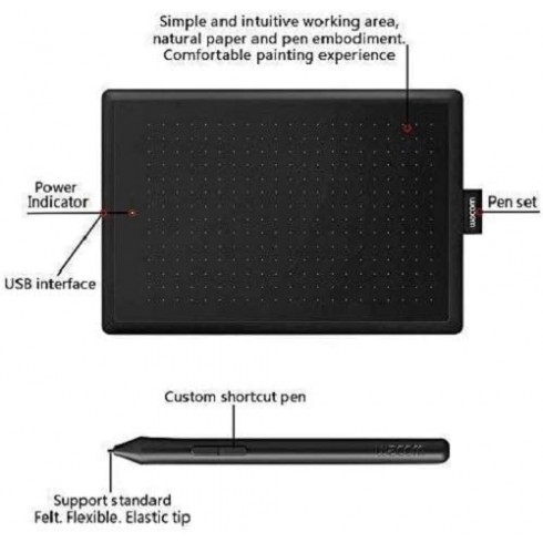 One by Wacom CTL-472 Small Creative Pen tablet واكم تابلت
