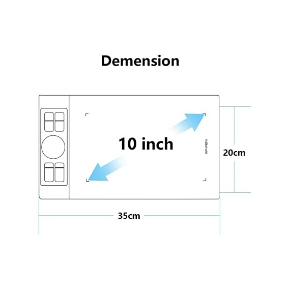 XP PEN Deco Pro M Graphics Tablet 11×6 Inches Wired (Deco Pro-M)