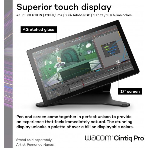 Wacom Cintiq Pro 17 Creative Pen and Touch Display