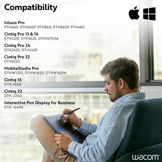 Wacom KP504E Pro Pen 2 with Case, black